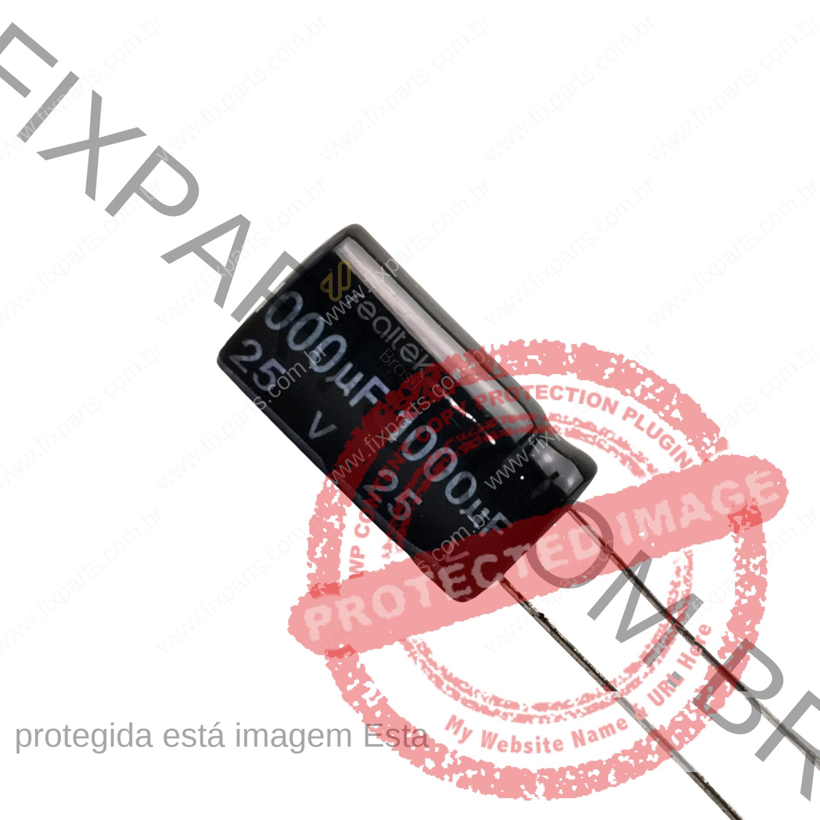 Capacitor Eletrolítico 1000uf 25v 105º – 1000×25-105 - Fixparts